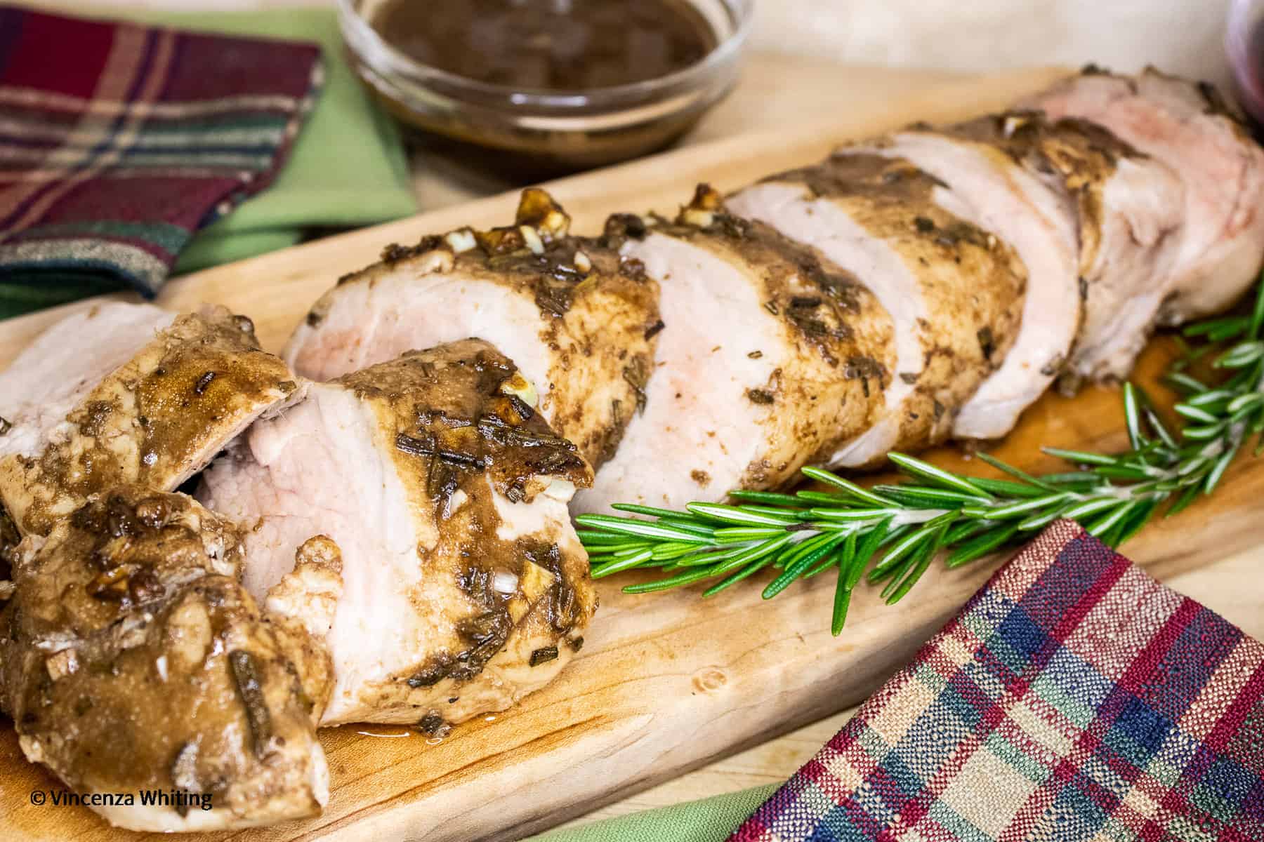 Oven Roasted Rosemary & Balsamic Marinated Pork Tenderloin - Enza's ...