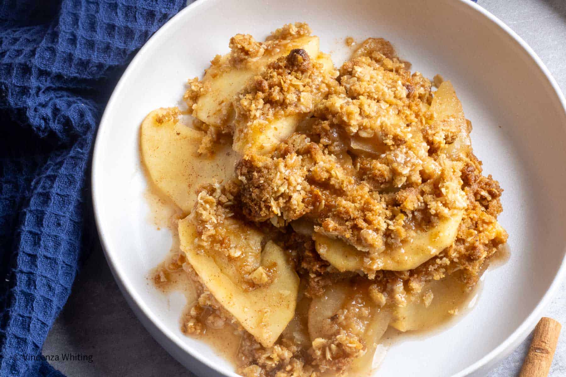 The Best Apple Crisp With Oats - Enza's Quail Hollow Kitchen