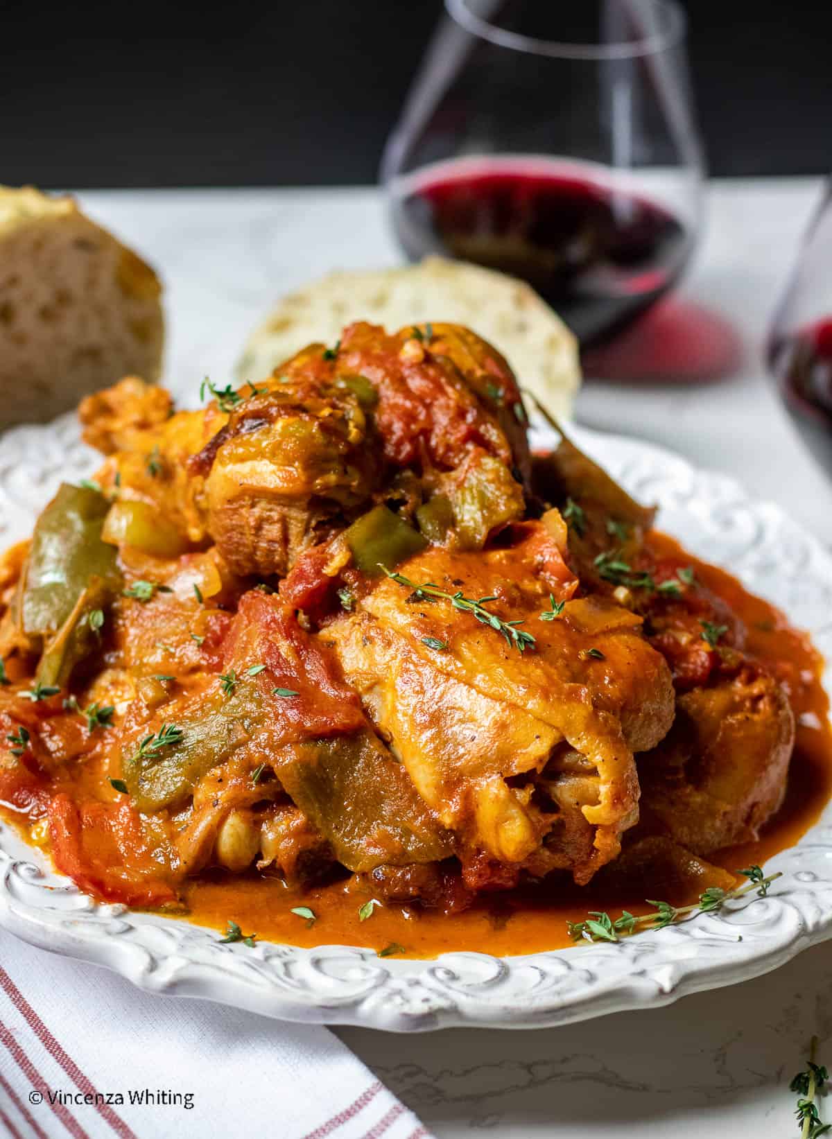 Simple Chicken Cacciatore (Italian Hunter Style Recipe) - Enza's Quail ...