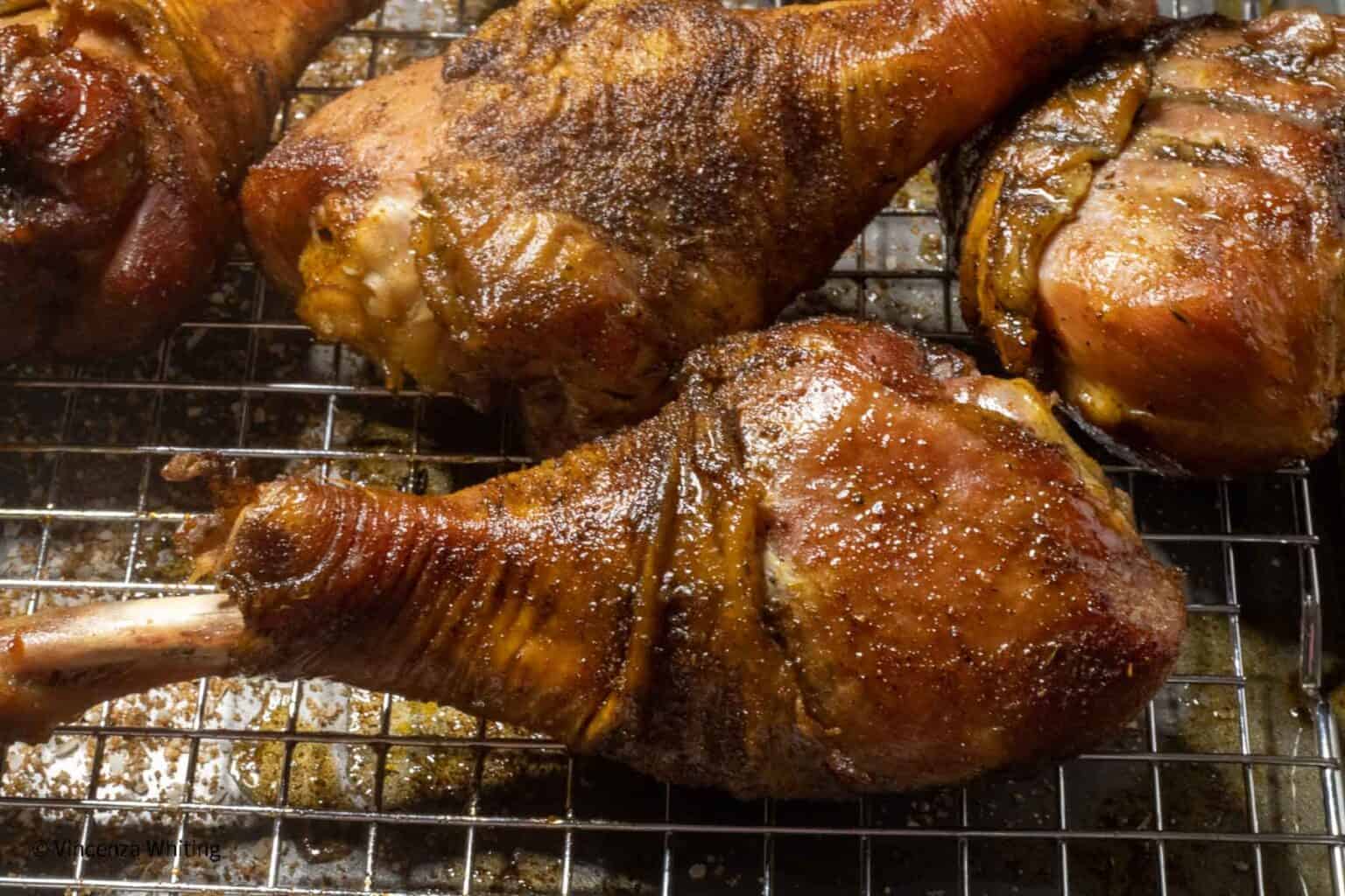Easy Smoked Turkey Legs - Enza's Quail Hollow Kitchen