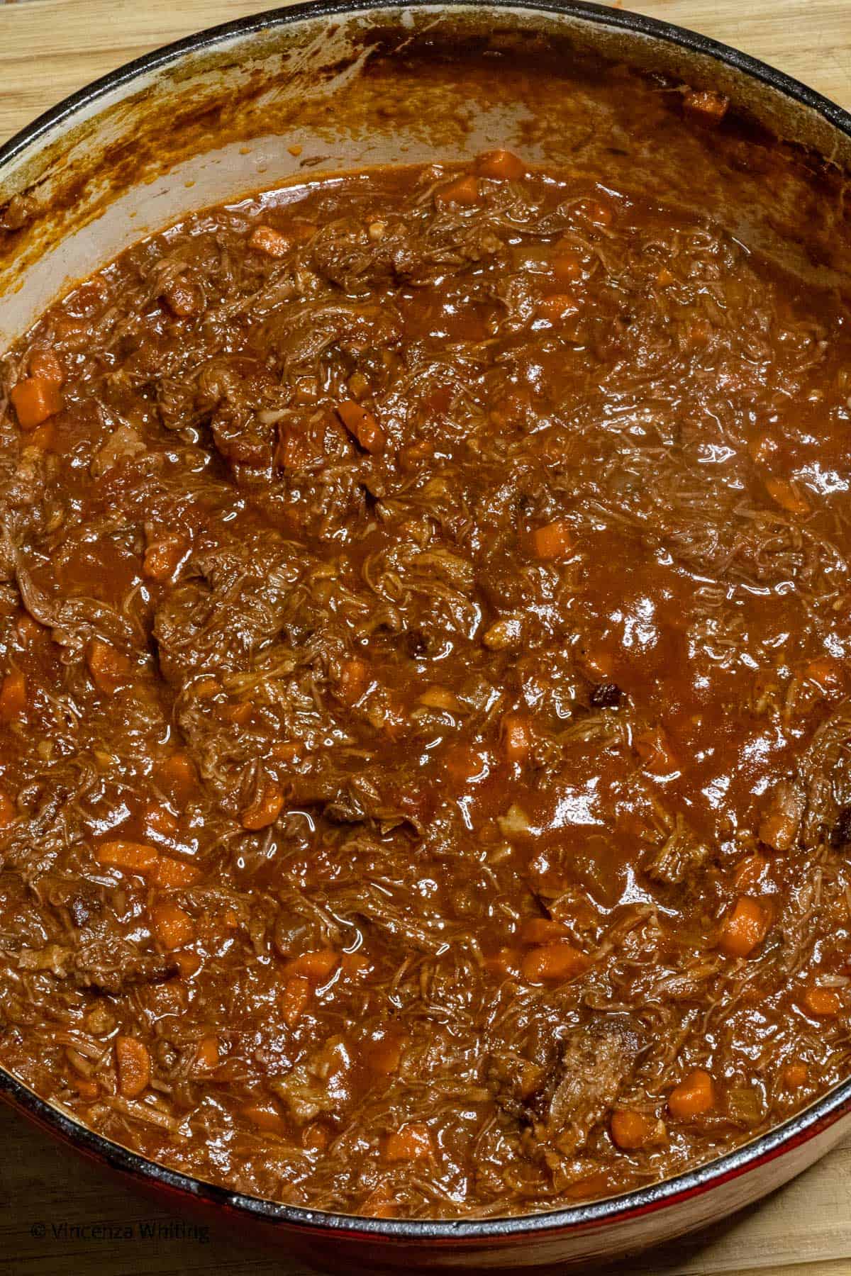 Short Rib Ragu with Mafaldine Pasta - Enza's Quail Hollow Kitchen