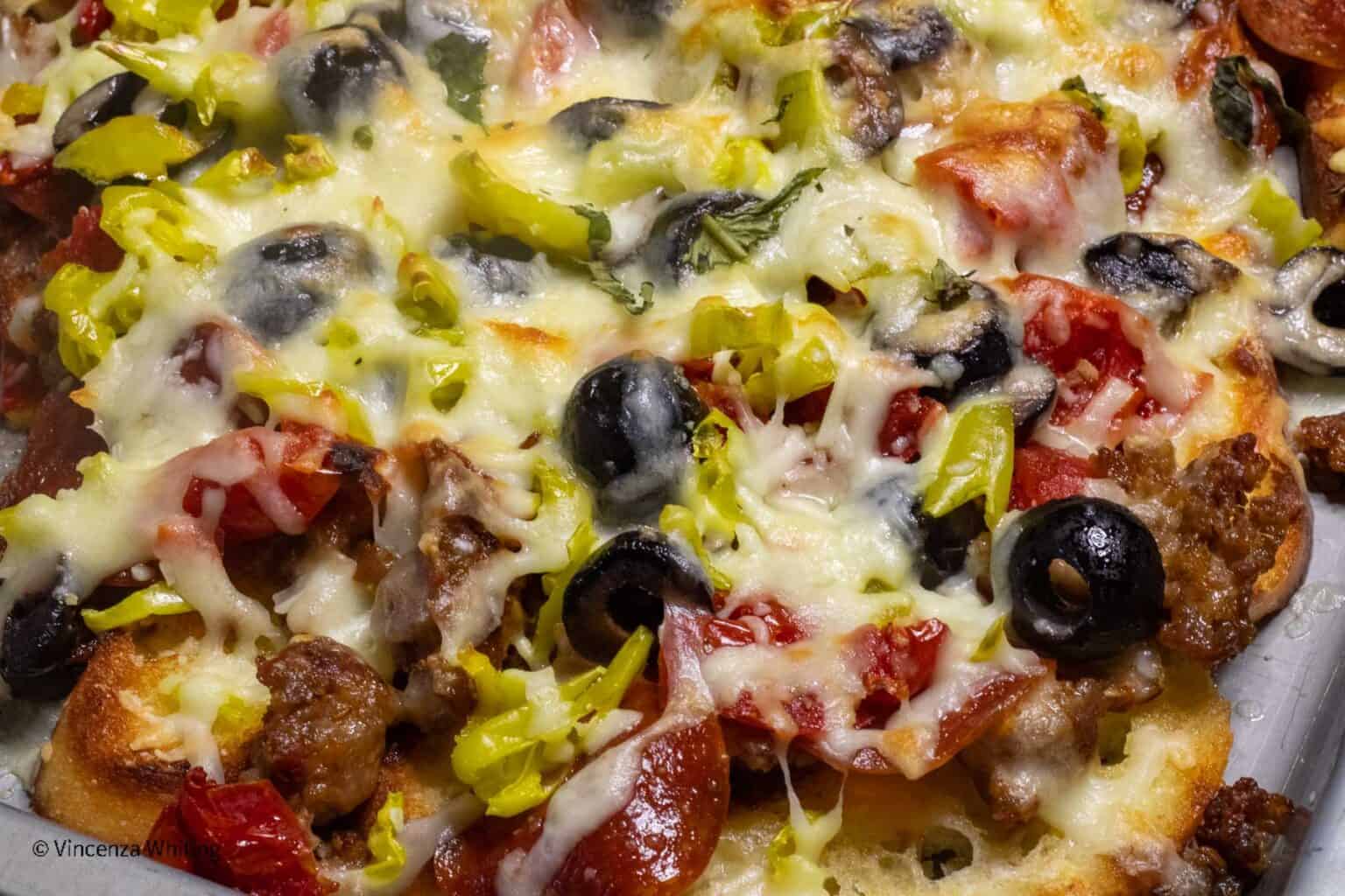 Italian Nachos with Easy Homemade Alfredo Sauce