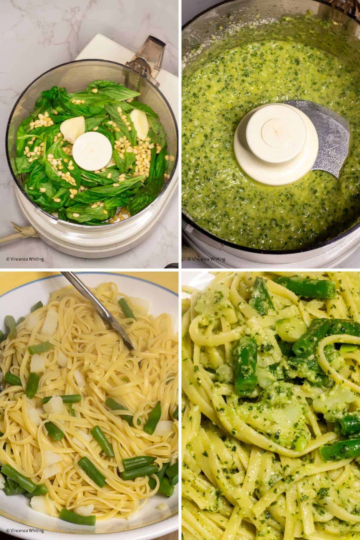 Trenette al Pesto Recipe with Green Beans and Potatoes
