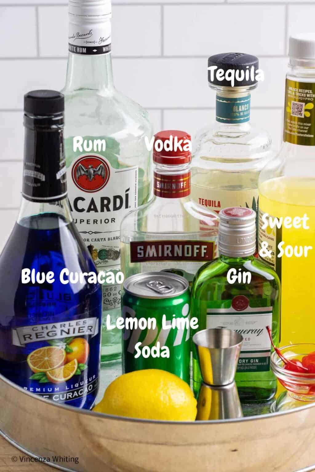 Blue Motorcycle Cocktail (Authentic Adios Drink Recipe)