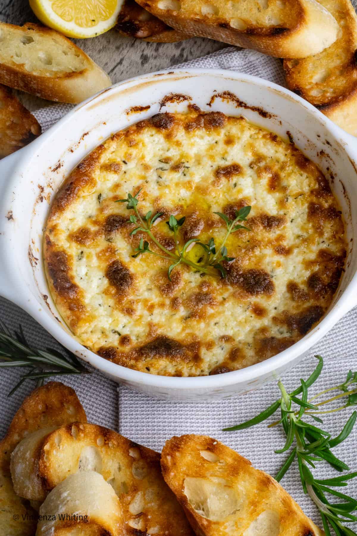 Baked Ricotta - Easy Italian Appetizer