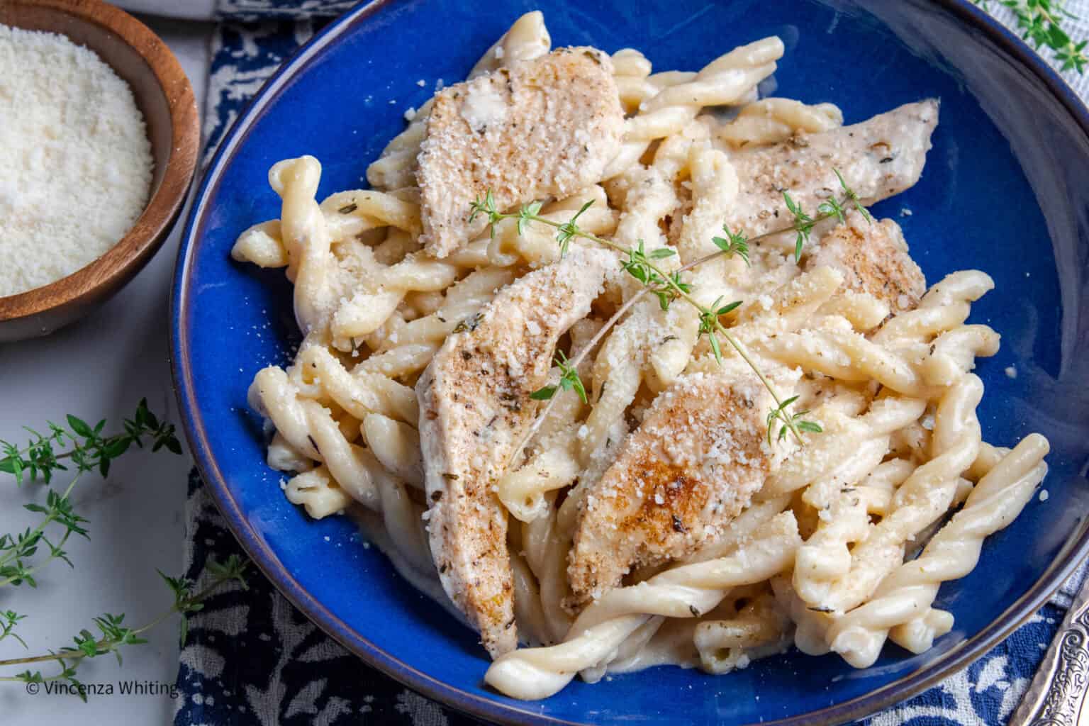 Creamy Garlic Parmesan Chicken Pasta