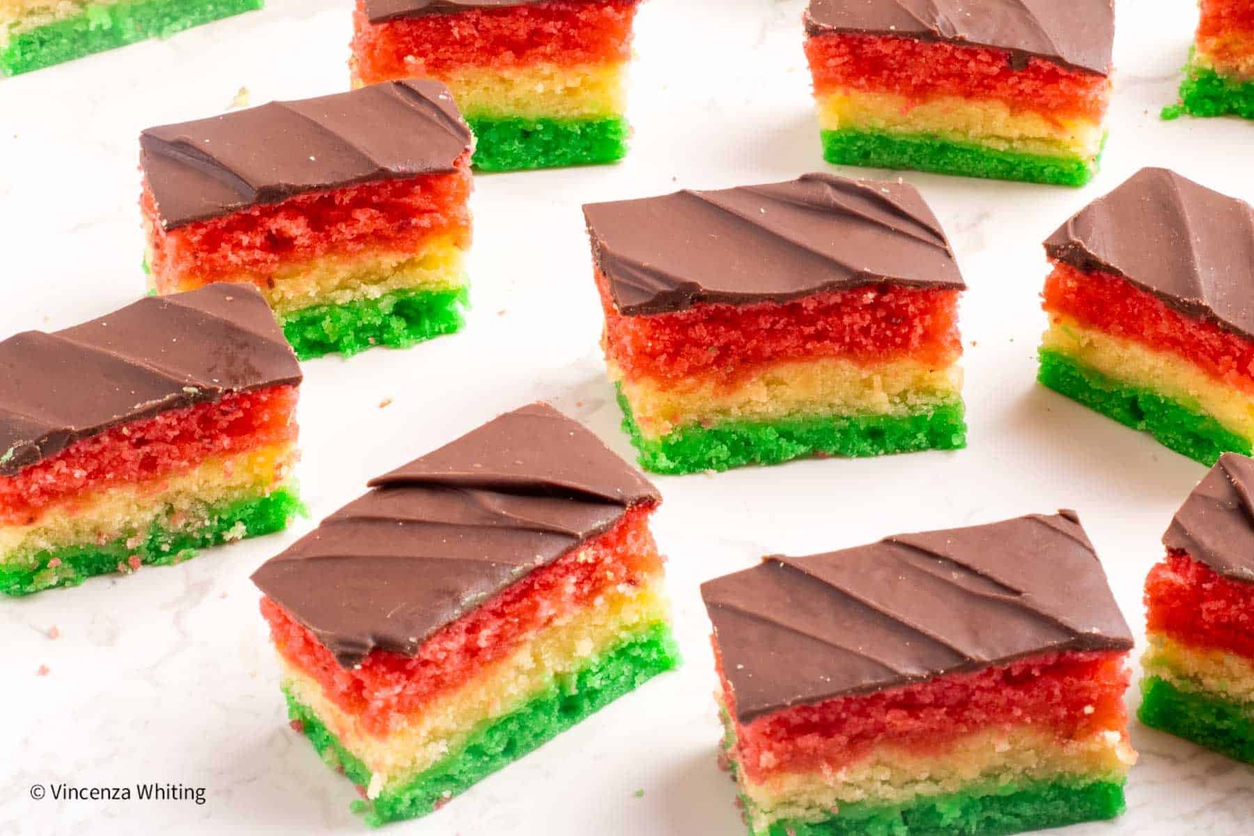 Classic Italian Rainbow Cookies Recipe - Enza's Quail Hollow Kitchen