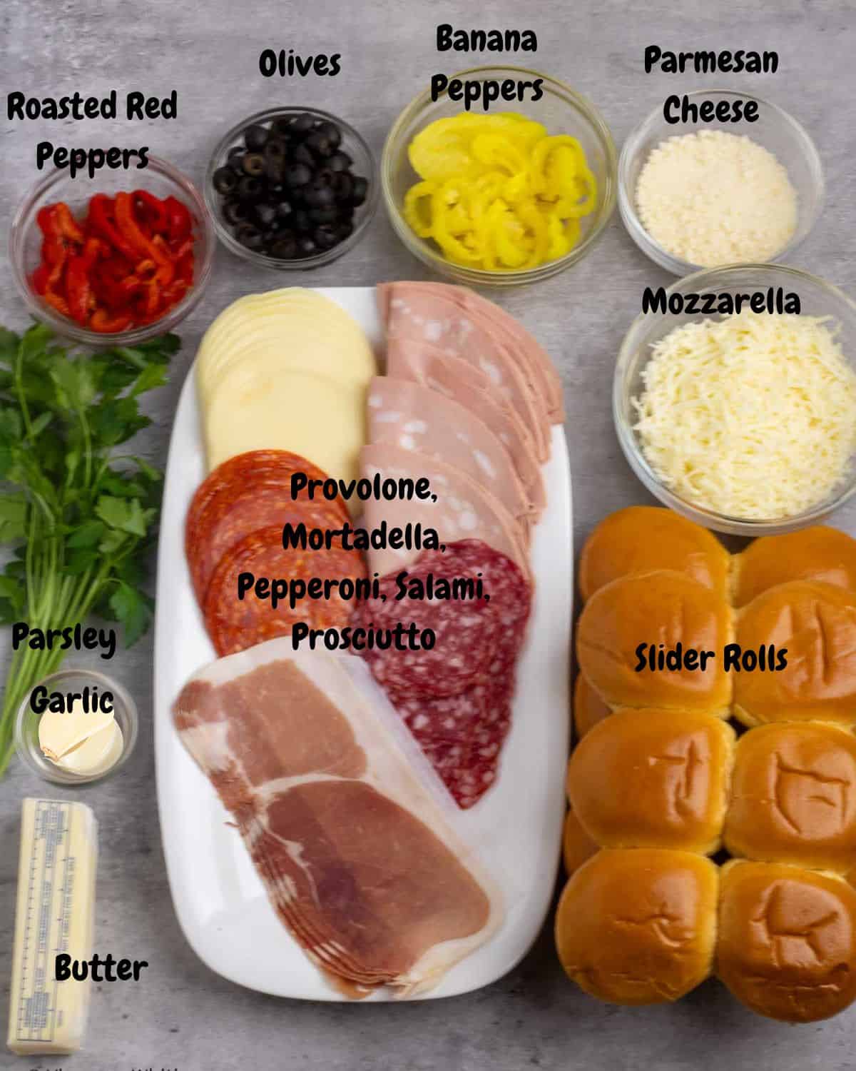 The Best Cheesy Baked Italian Sliders Recipe - Enza's Quail Hollow Kitchen